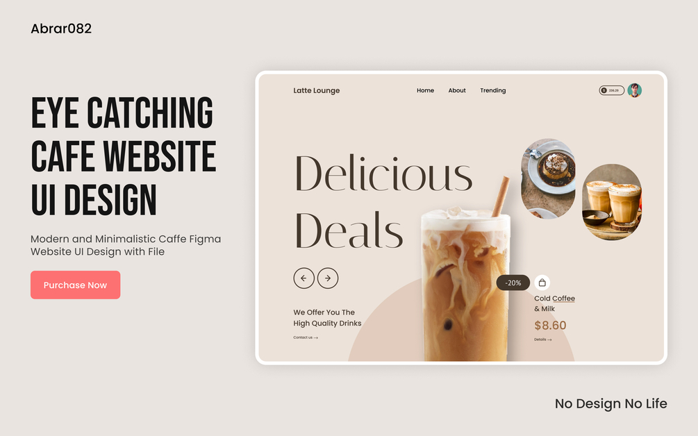 Caffe Website UI Template