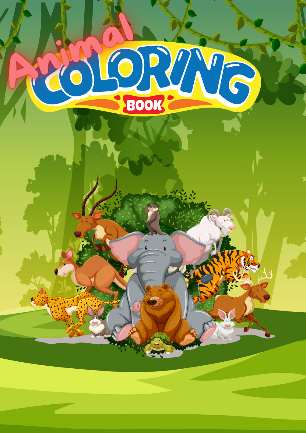 Animals coloring book