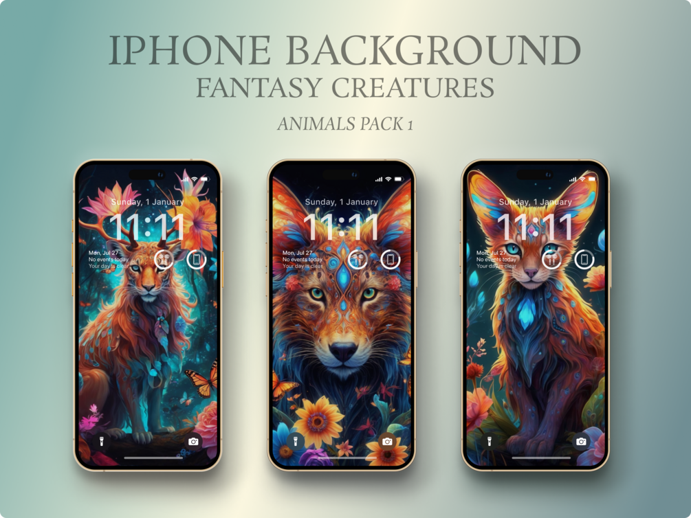 Fantasy Creatures: iPhone Wallpaper (Animals pack 1)