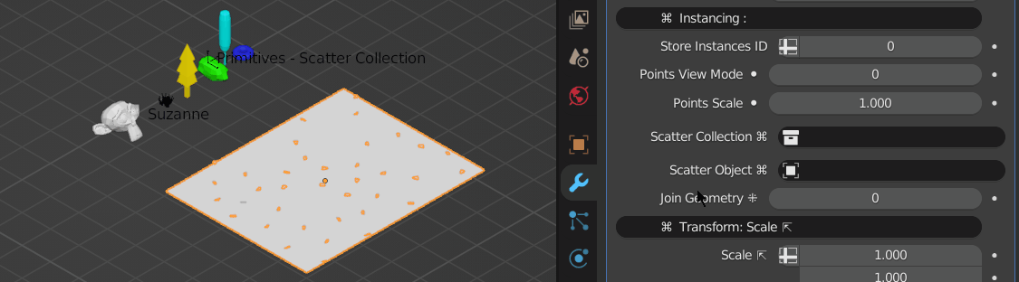 Blender's Universal Scatter Modifier