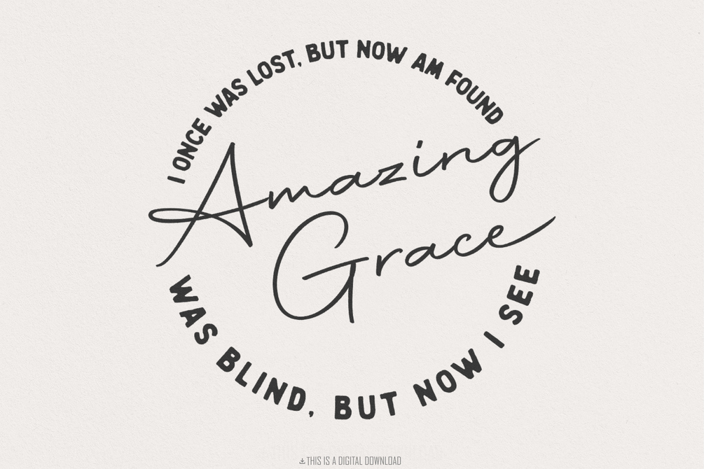 Amazing Grace PNG, Christian PNG Sublimation Design, Faith Shirt ...