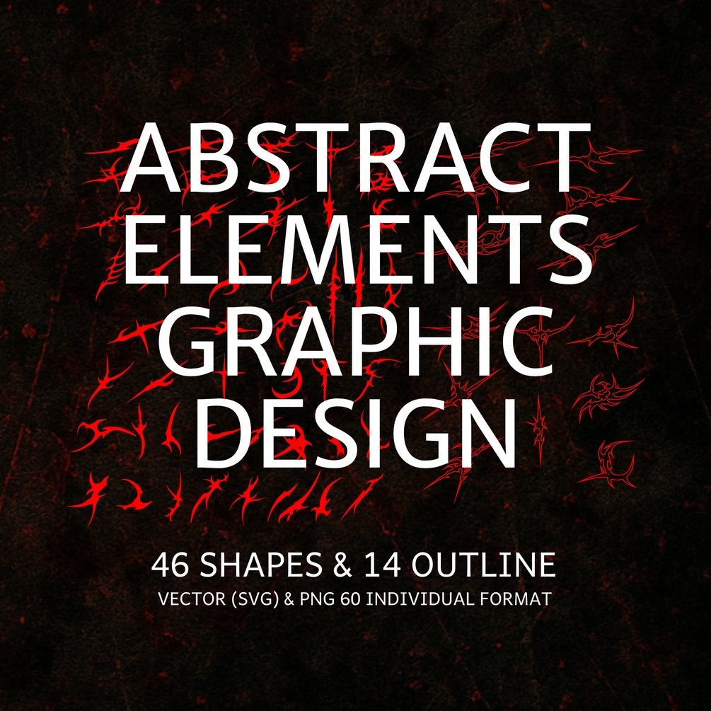 Neo-Tribal Vector Shapes Pack (60 SVG & PNG)