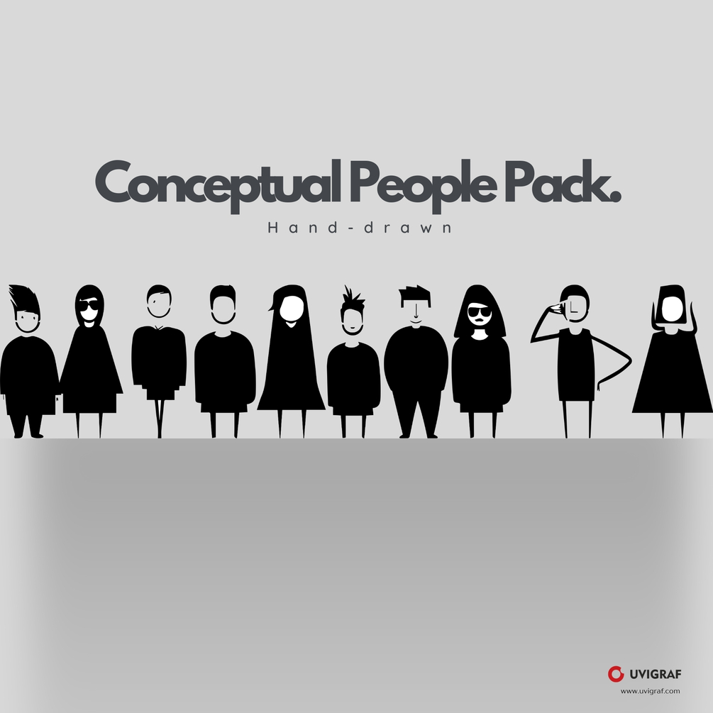 Conceptual People Pack 3 – Scalable Vector People for UI & CAD | p1.60