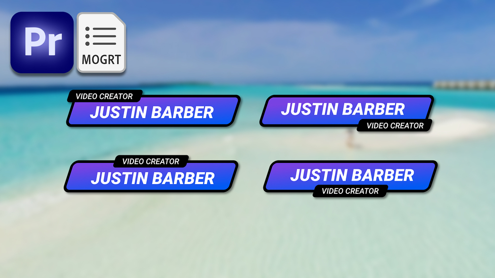 เทมเพลต Lower Thirds ขึ้นชื่อ ปรับแต่งได้หมด ใช้ใน Premiere Pro