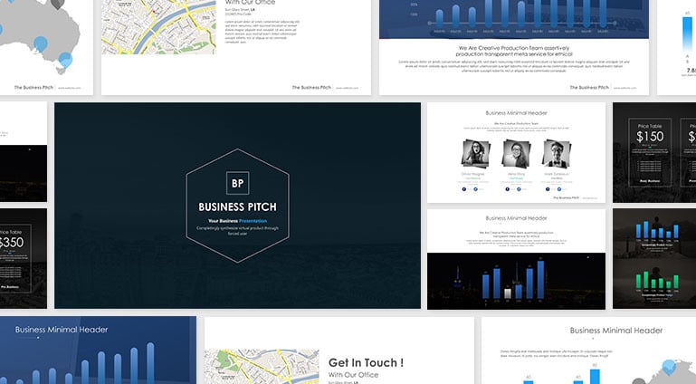 Business Pitch Powerpoint Template - Free