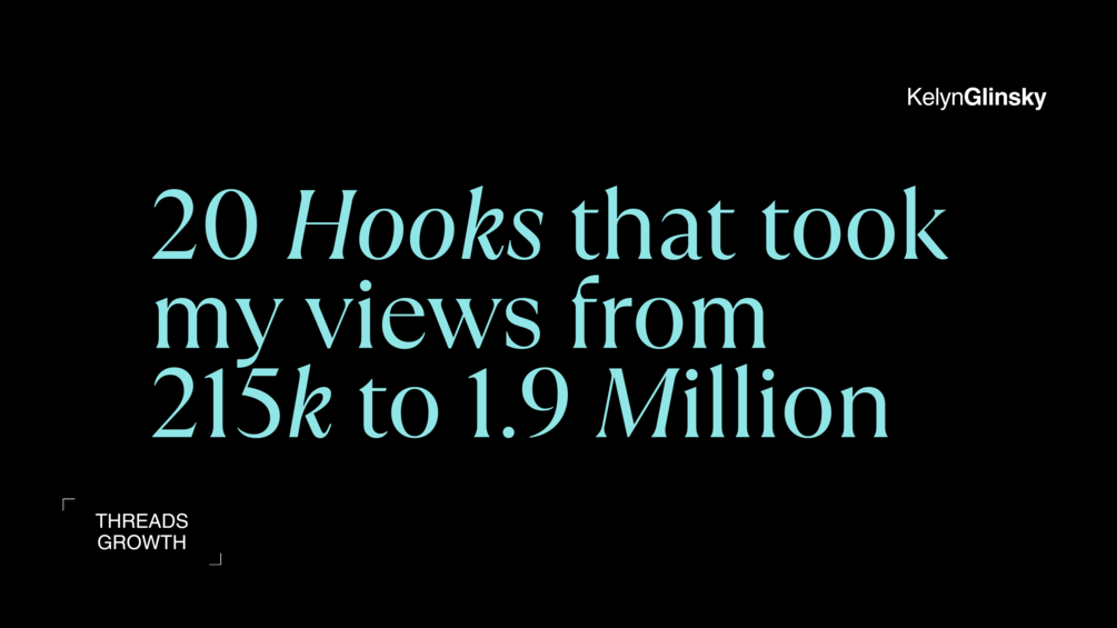 20 Hooks That Took my Views From 215K to 1.9 Million