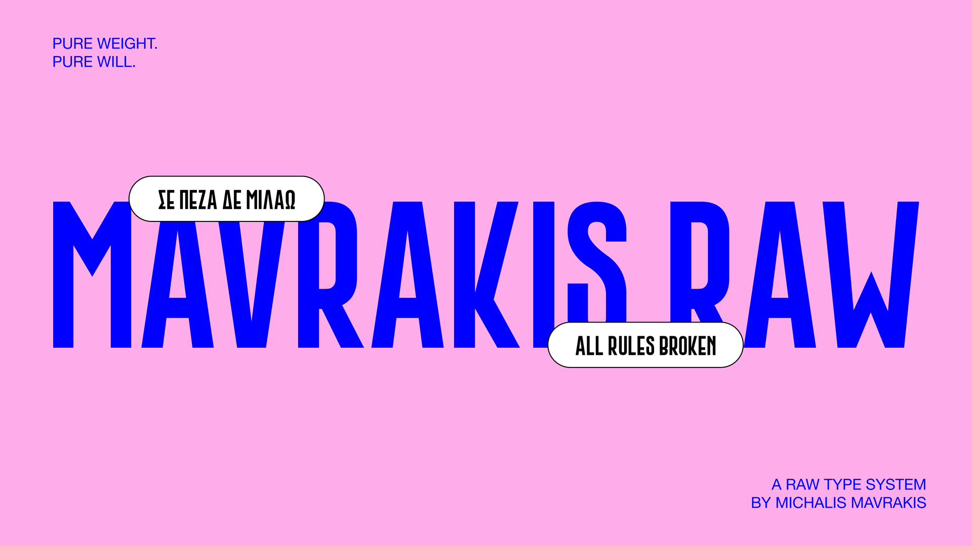 MAVRAKIS RAW Typeface