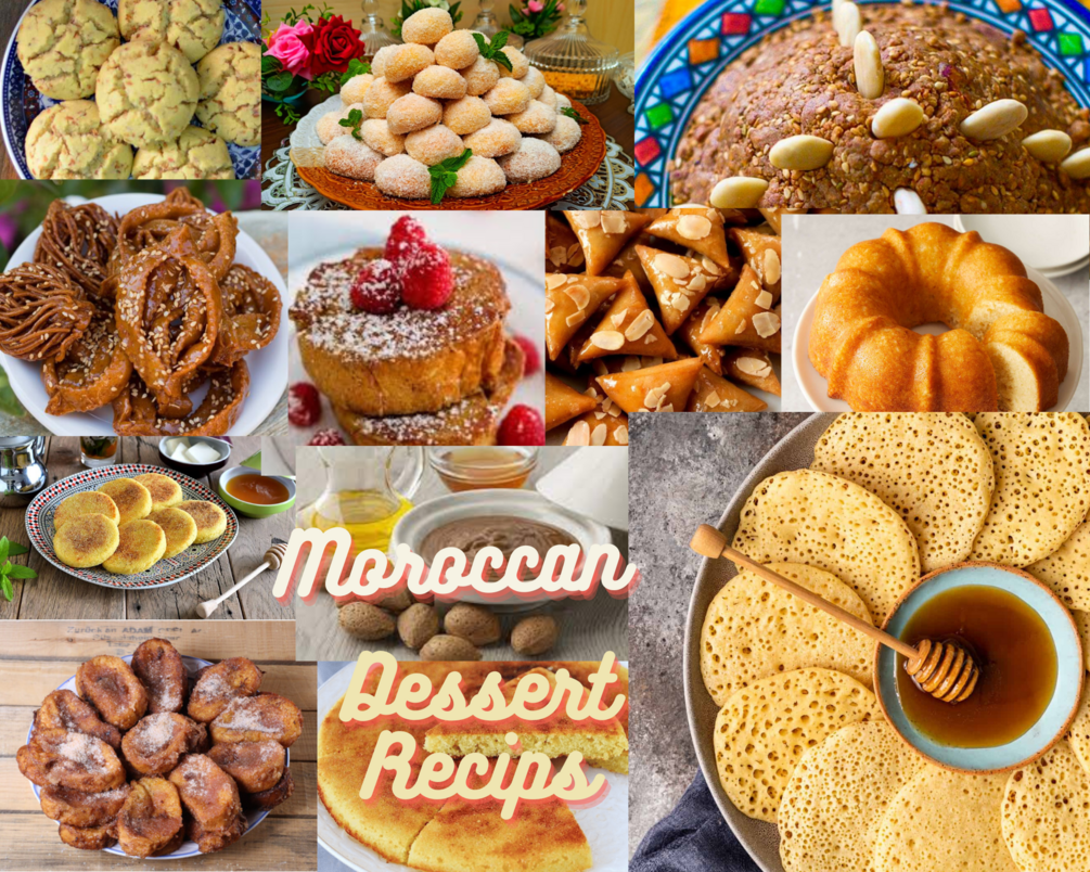 Moroccan Cake and Sugar Dessert- Book cooking