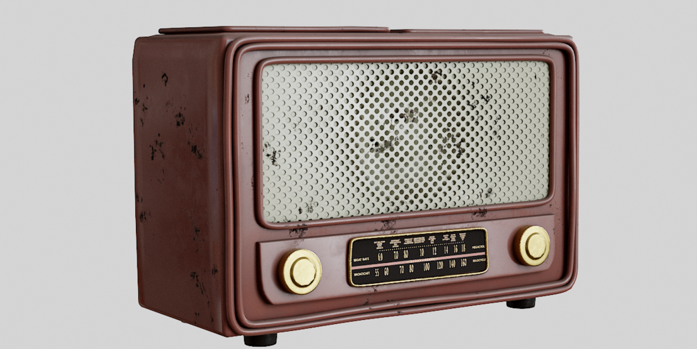 Decorative Radio 3D Asset Model
