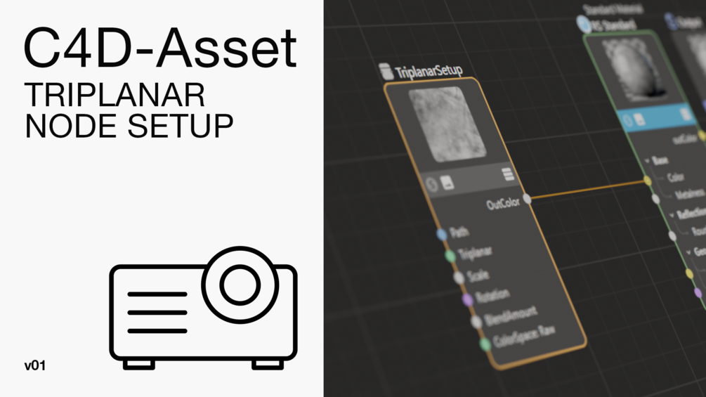 C4D Asset - Triplanar Node Setup