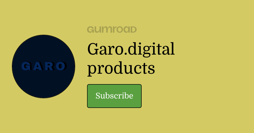 Garo.digital products