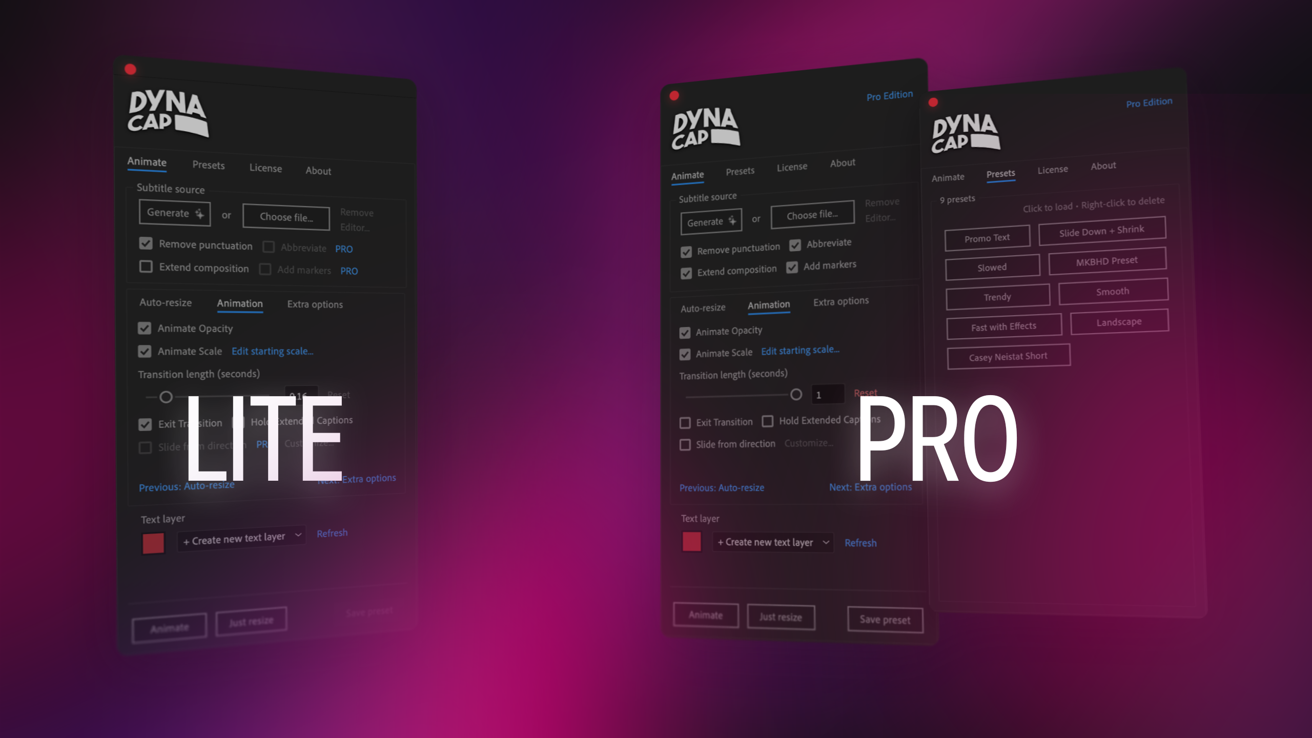 DynaCap - Dynamic Animated Subtitles for After Effects Lifetime