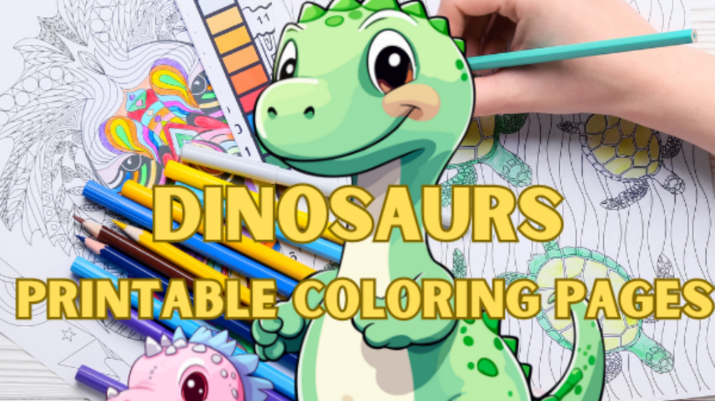 My book Dinosaur Coloring