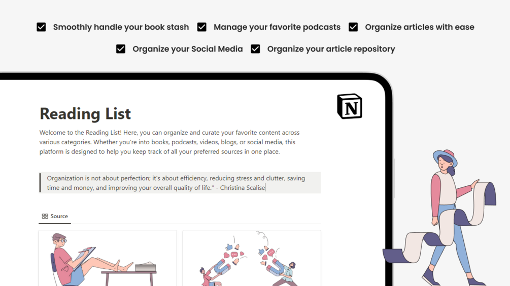 Notion Aesthetic Reading List