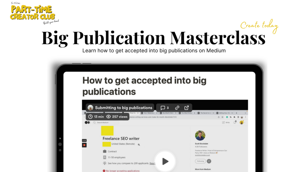 Big Publication Masterclass