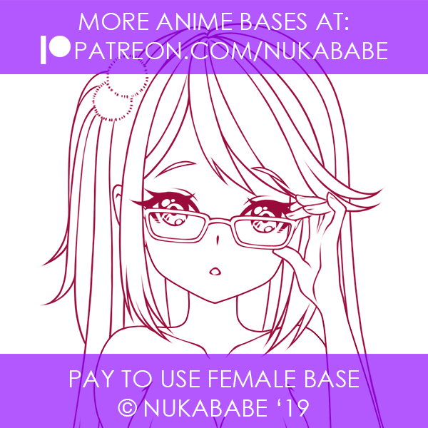 P2U Anime Female Base: Head to Hips [from Anime Base Set #47]