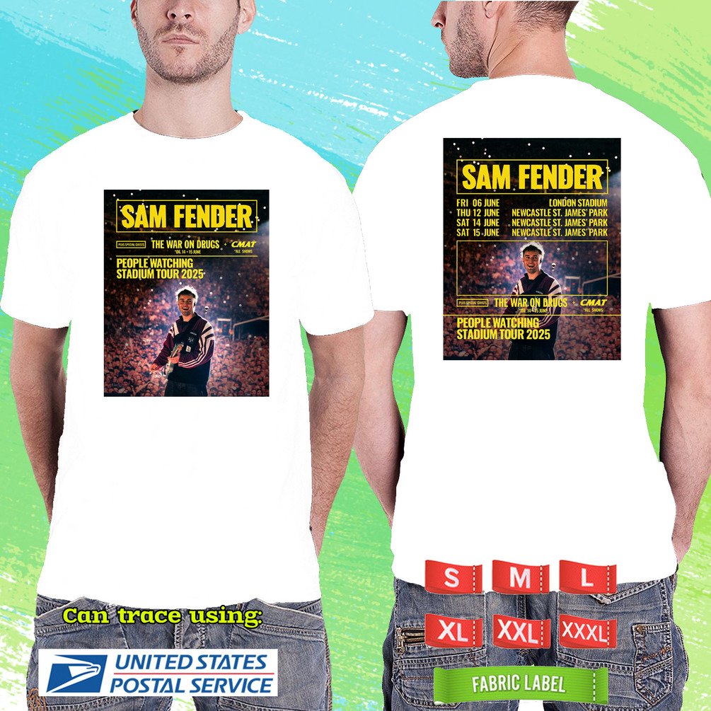 SAM FENDER PEOPLE WATCHING STADIUM UNITED KINGDOM TOUR 2025. SAM FENDER ...