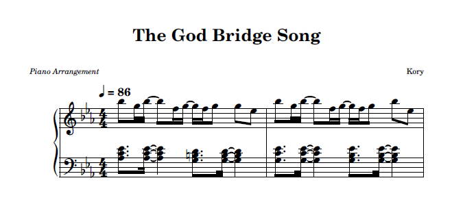 The God Bridge Song - Kory Music