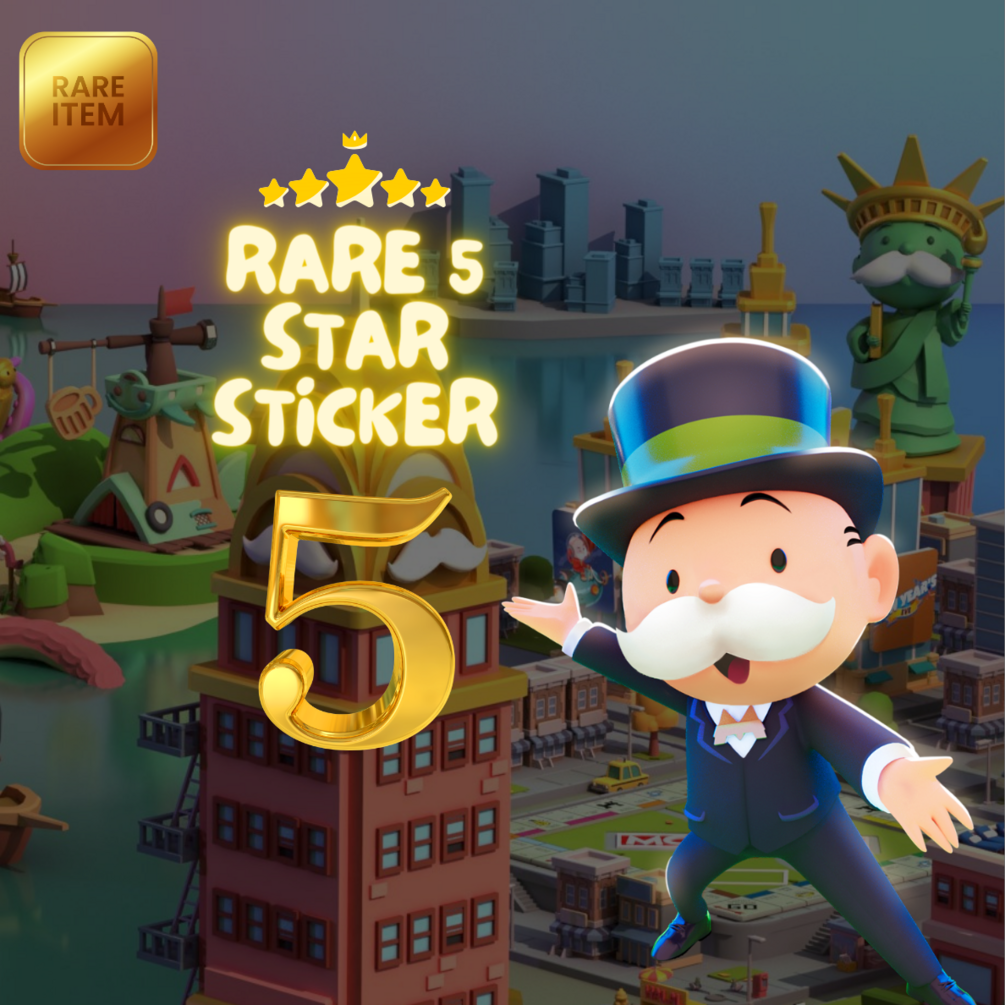 5 STAR STICKER (ANY RARE)