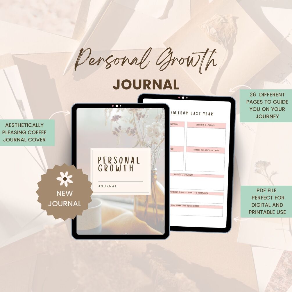 Cozy Flower Personal Growth Journal