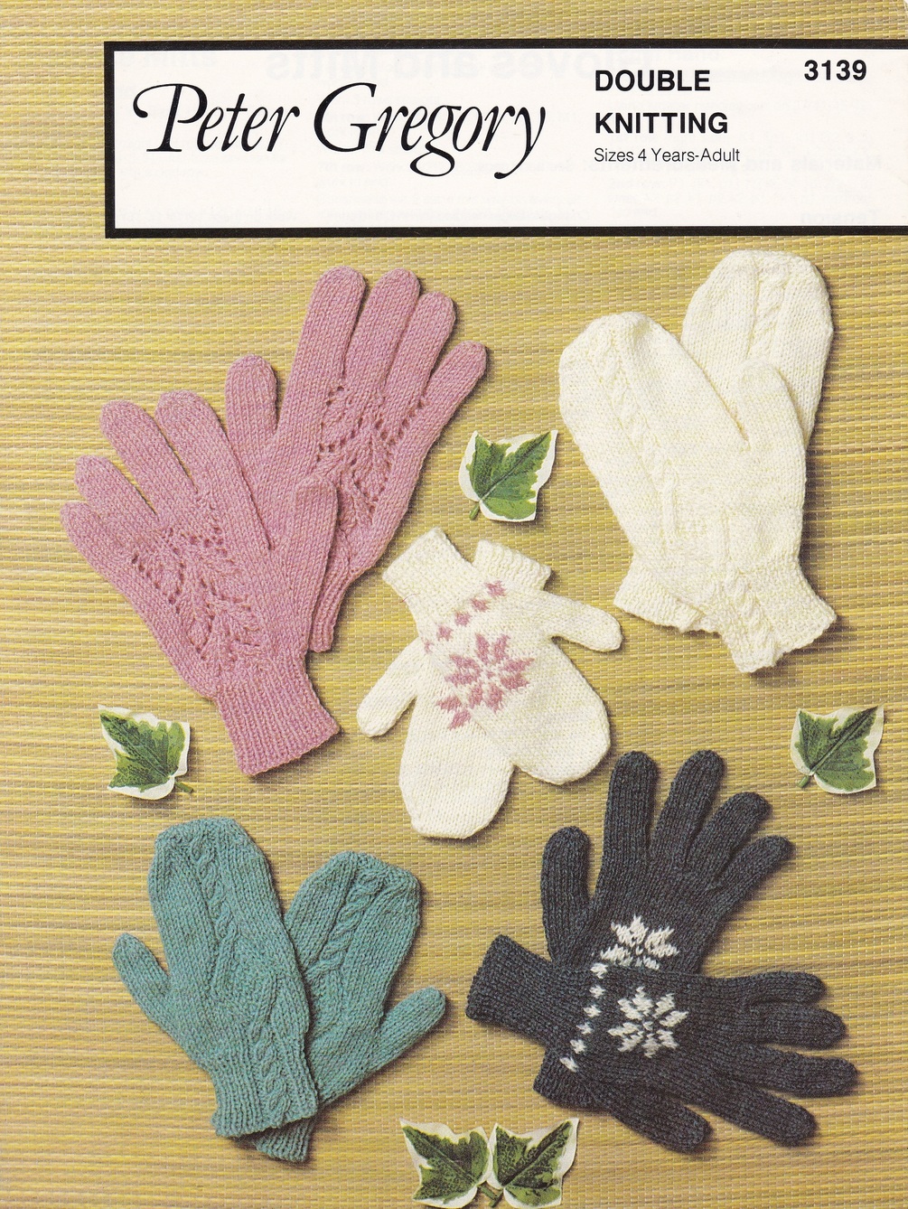 Pattern for Gloves and Mittens - Adult and Child