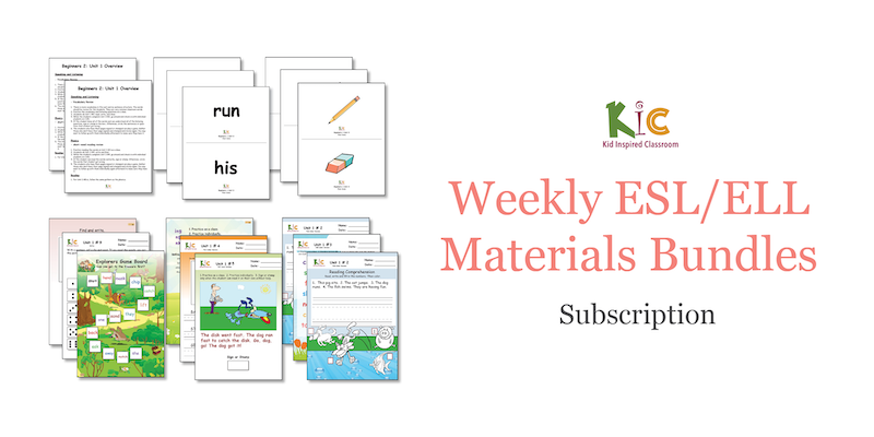 Weekly ESL/ELL Materials Newsletter
