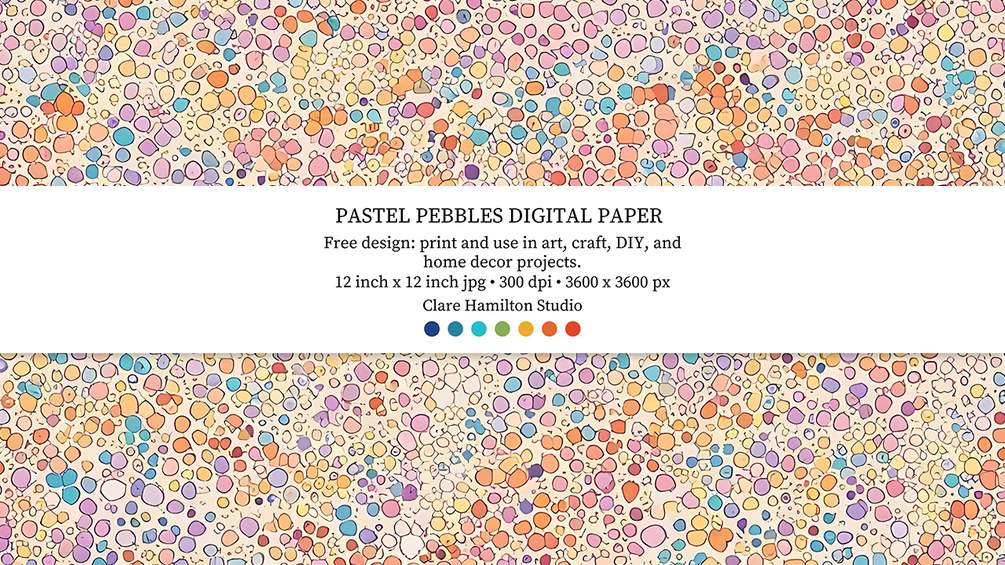 Pastel Pebbles Digital Paper