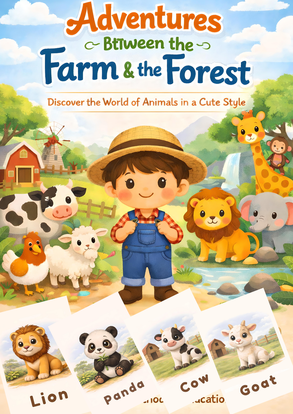 Forest & Farm Animals Book for Kids