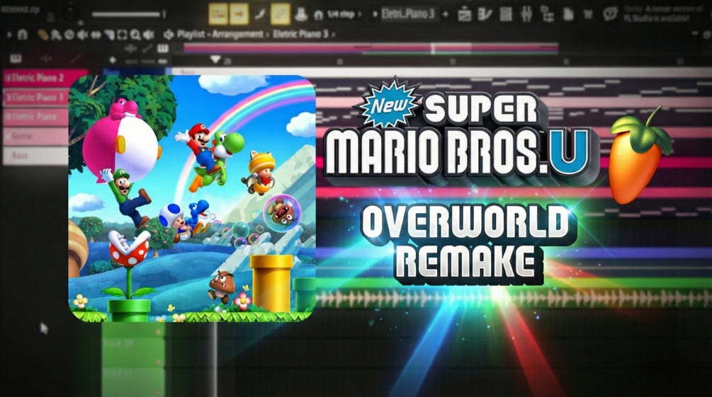 [ FREE FLP ] New Super Mario Bros. U - Overworld Theme REMAKE FL STUDIO