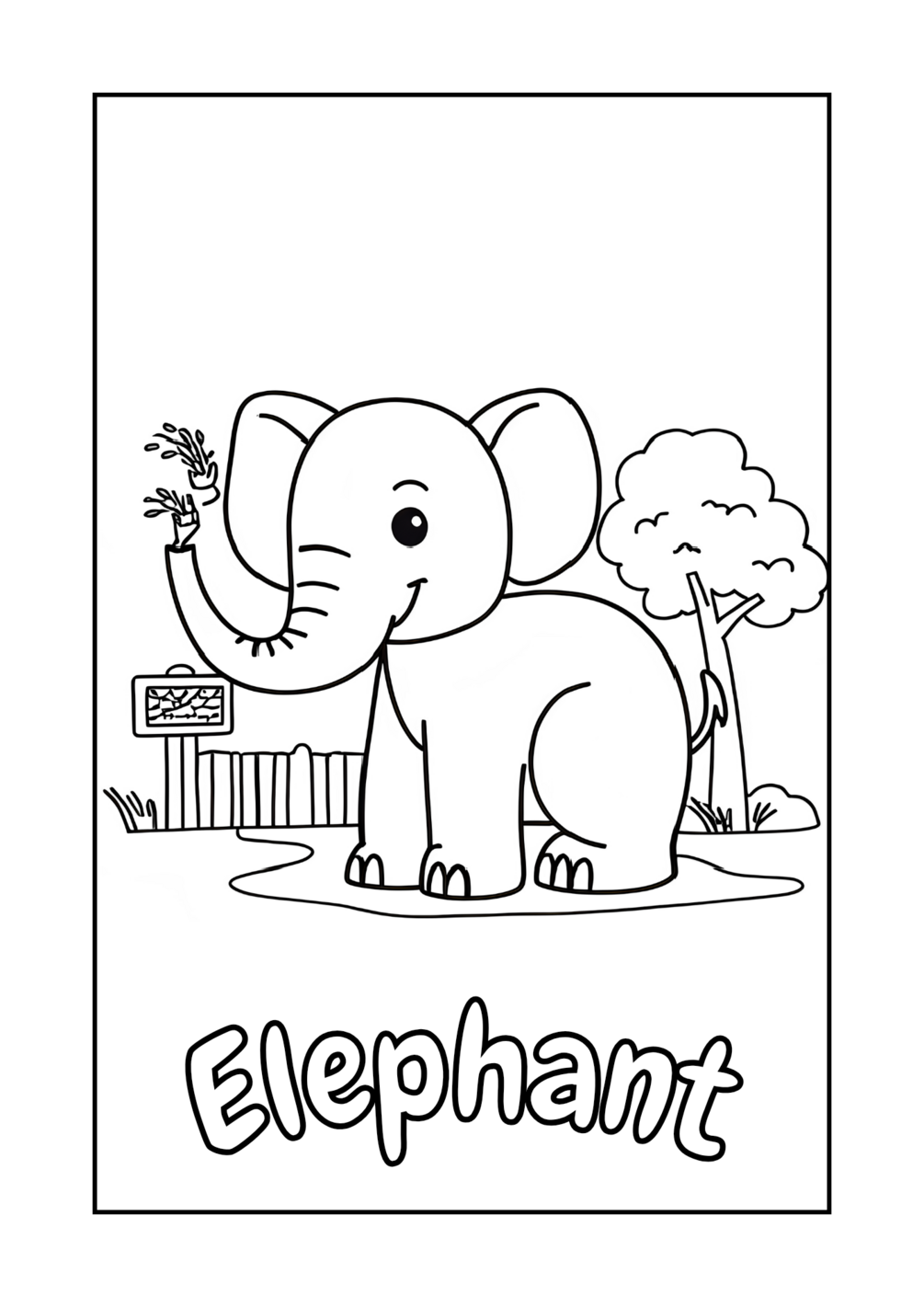 My zoo friends coloring set