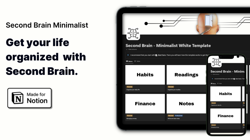 Secon Brain - Minimalist White Template