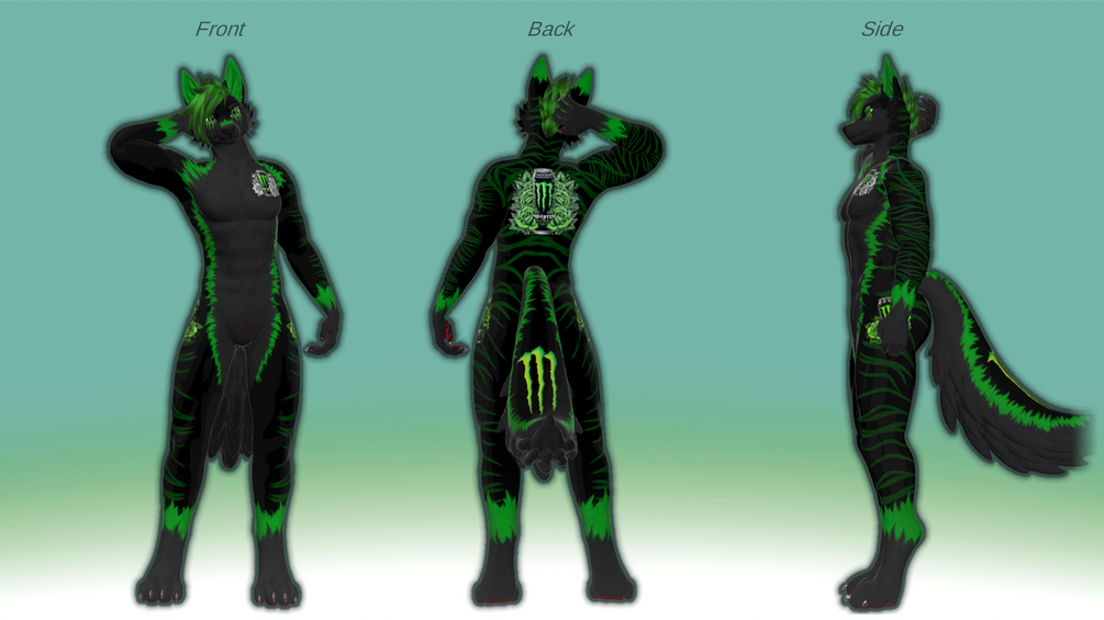 monster dante wolf foxipaws