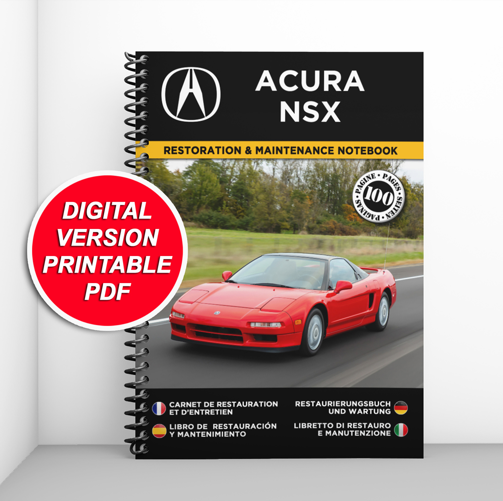 ACURA NSX - RESTORATION & MAINTENANCE NOTEBOOK