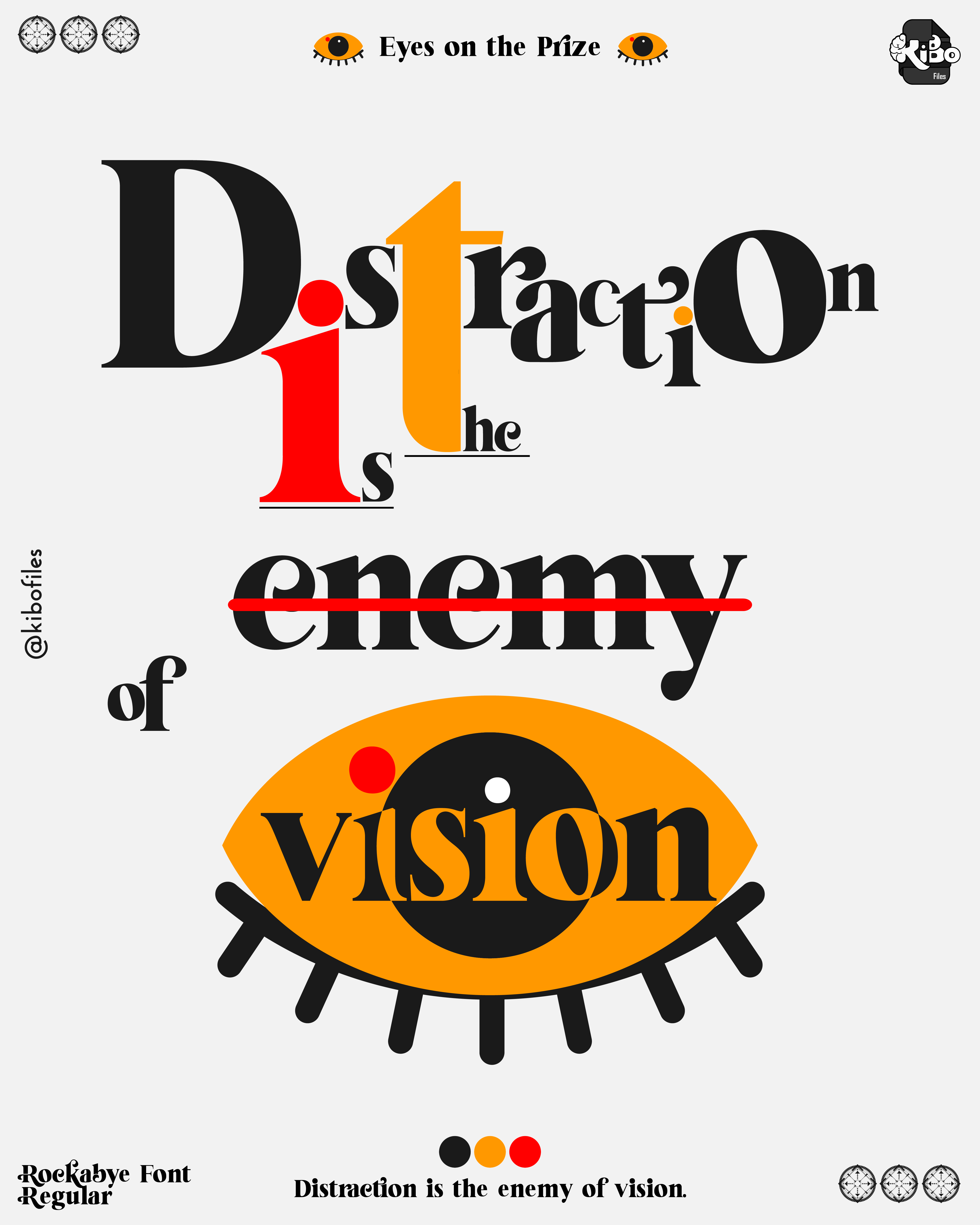 Distraction Wall Poster Print (DIGITAL COPY AND ILLUSTRATOR FILES)