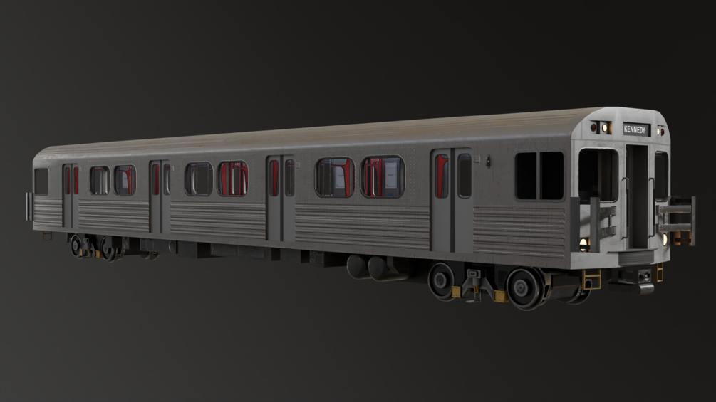 Generic Subway Train - Model for Blender 3.3.1