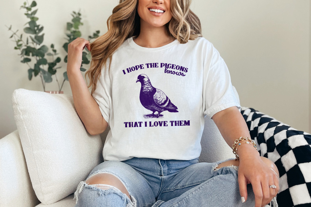 Funny Bird Pigeon Art, Bird PNG, Trendy Tshirt Graphic, Cool Pigeon ...