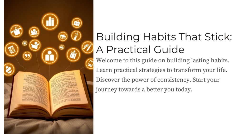 How to build habits that stick