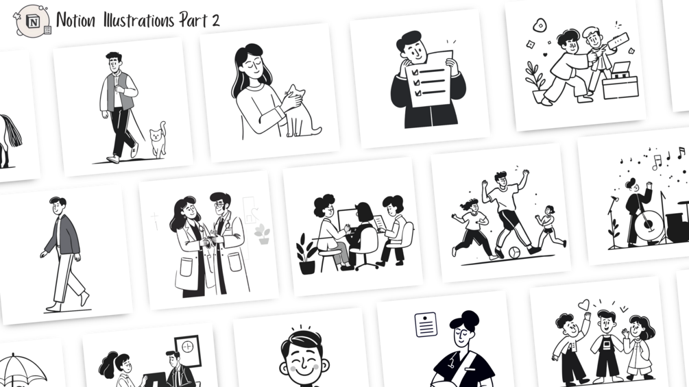 Notion Illustrations Part 2 Pack