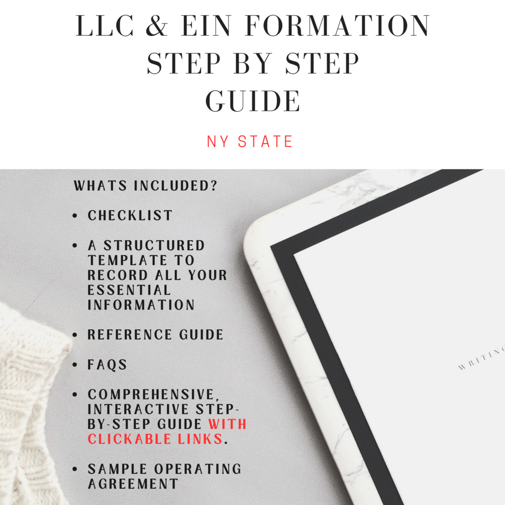 LLC & EIN FORMATION- STEP BY STEP GUIDE