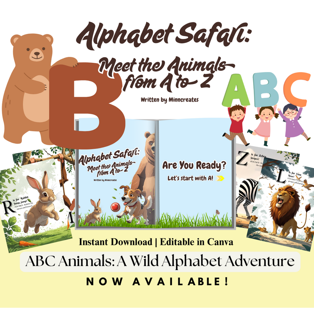 Alphabet Safari: Meet the Animals from A to Z [by Minncreates]