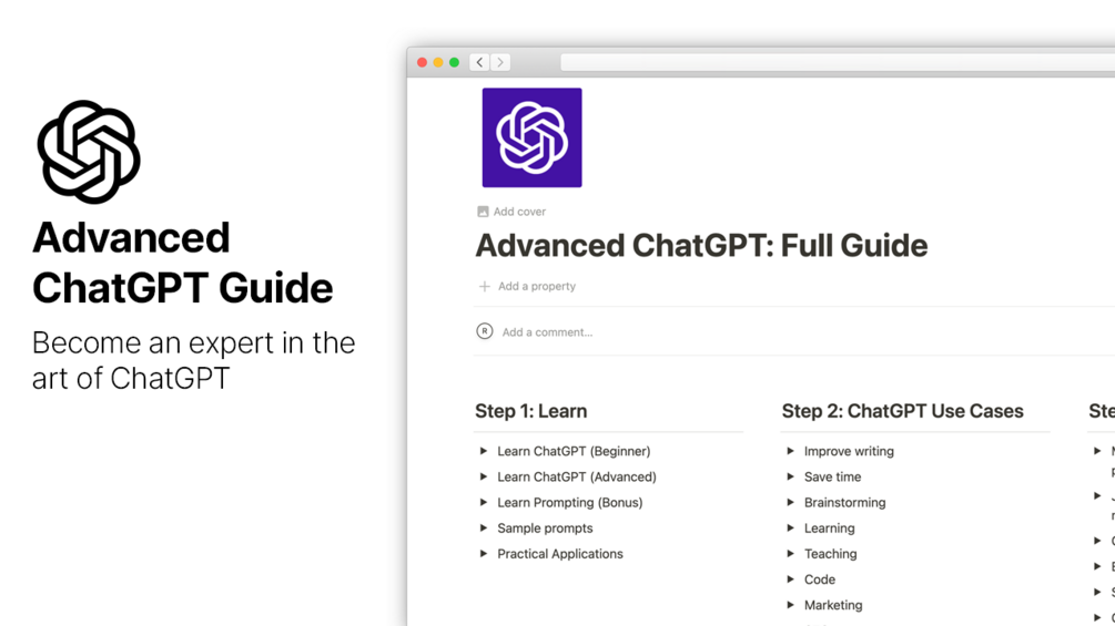 Advanced ChatGPT Guide