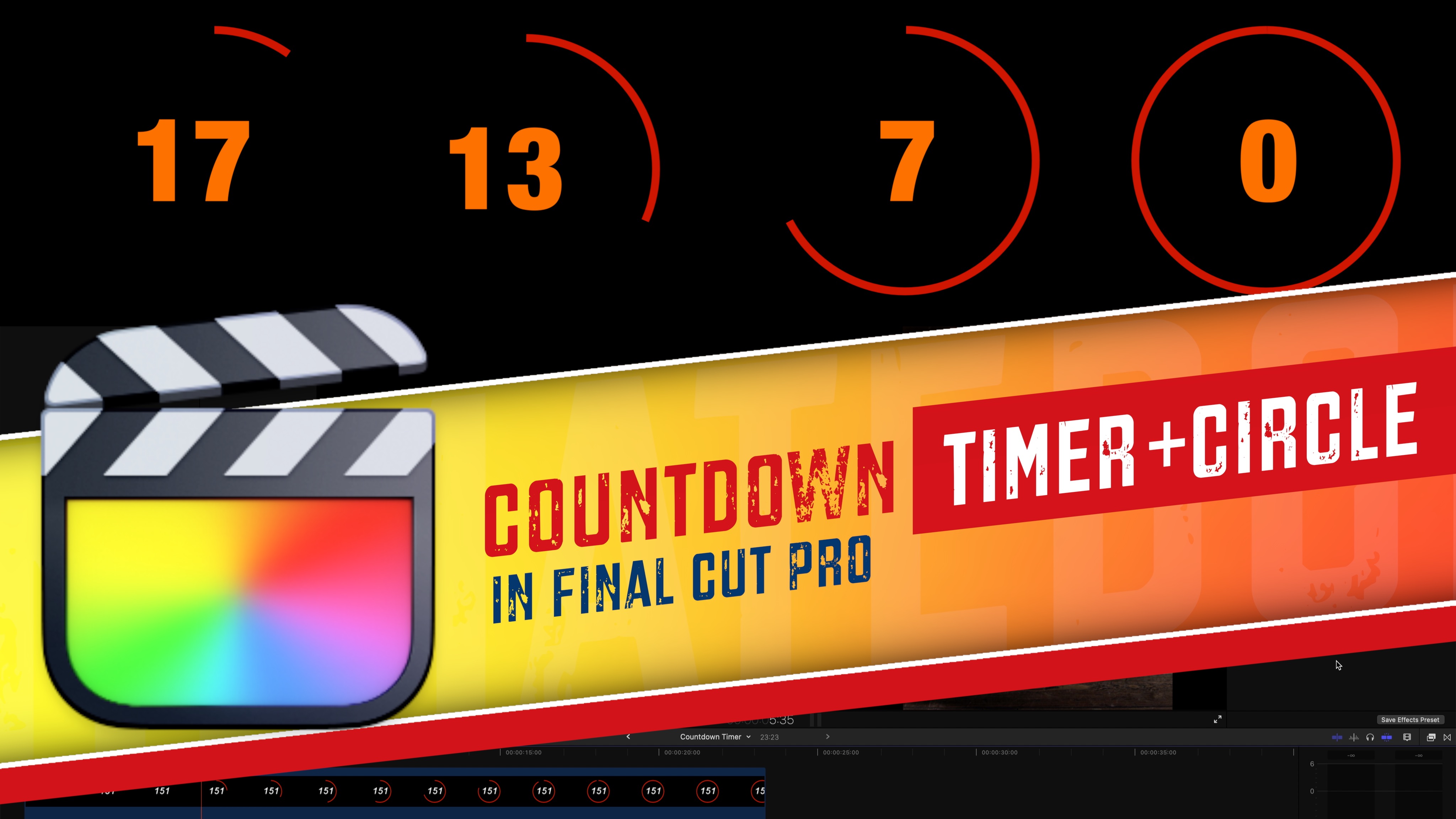 [FREE TUTORIAL] Animated Circle Countdown Timer in Final Cut Pro - Ben ...