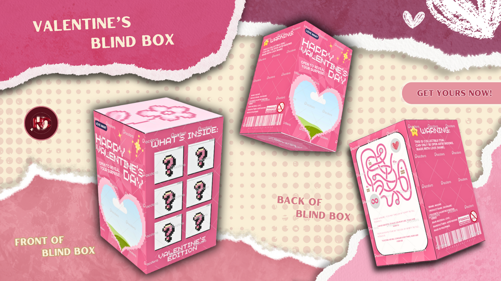 Valentine's Blind Box Gift Template