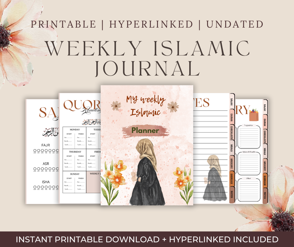 My weekly islamic planner