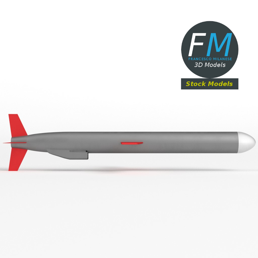 3D MODEL - BGM-109 Tomahawk cruise missile