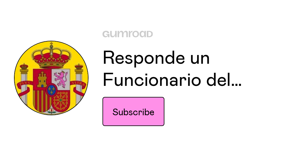 Responde un Funcionario del Gobierno de España
