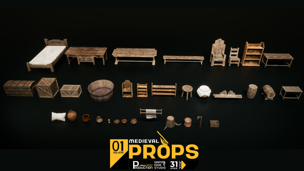 Medieval House Props