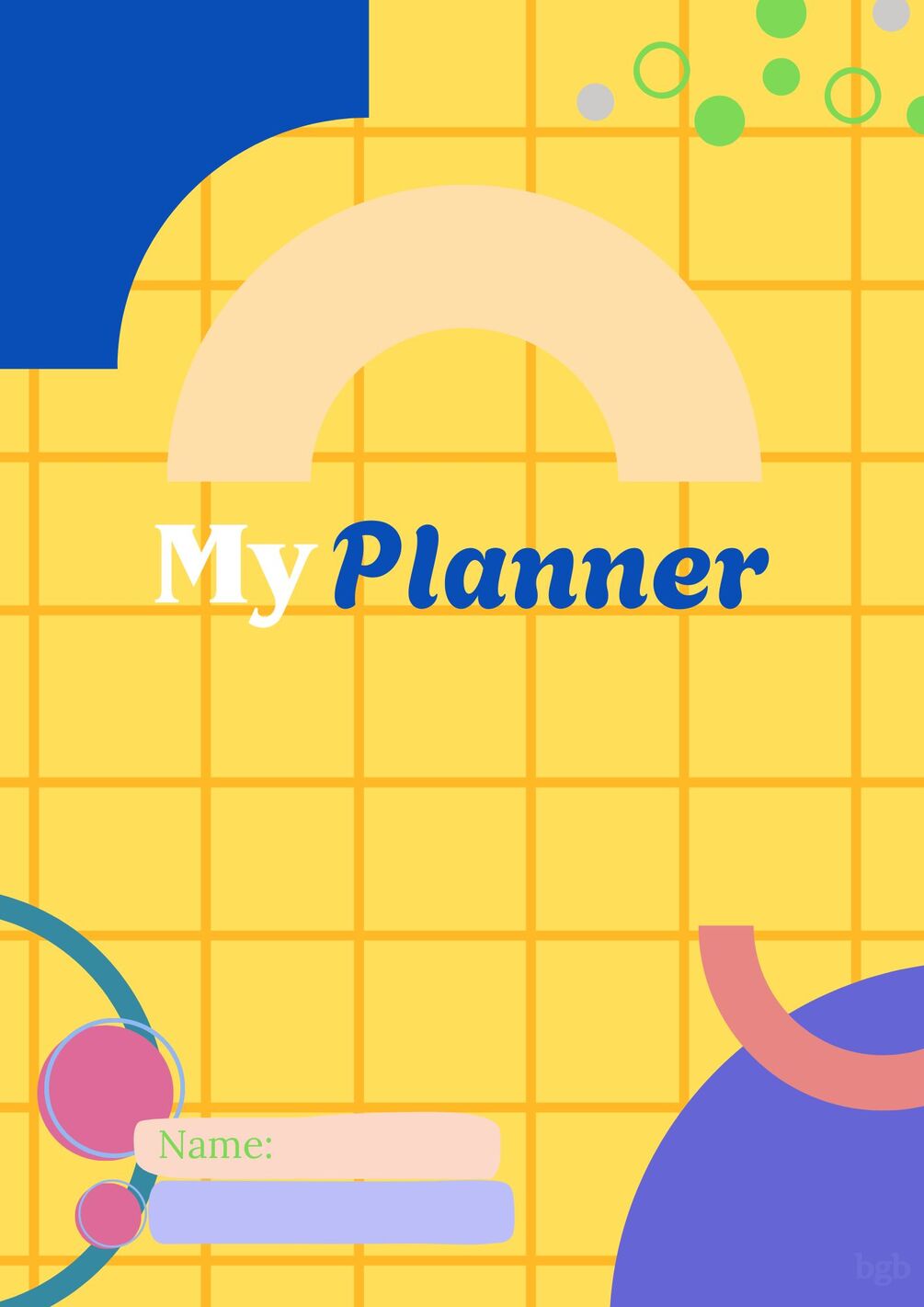 Editable Planner Template