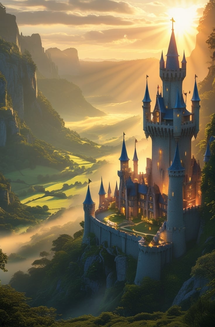 🏰 Fantasy Castle Art Pack — 16 Breathtaking AI-Generated Wallpapers