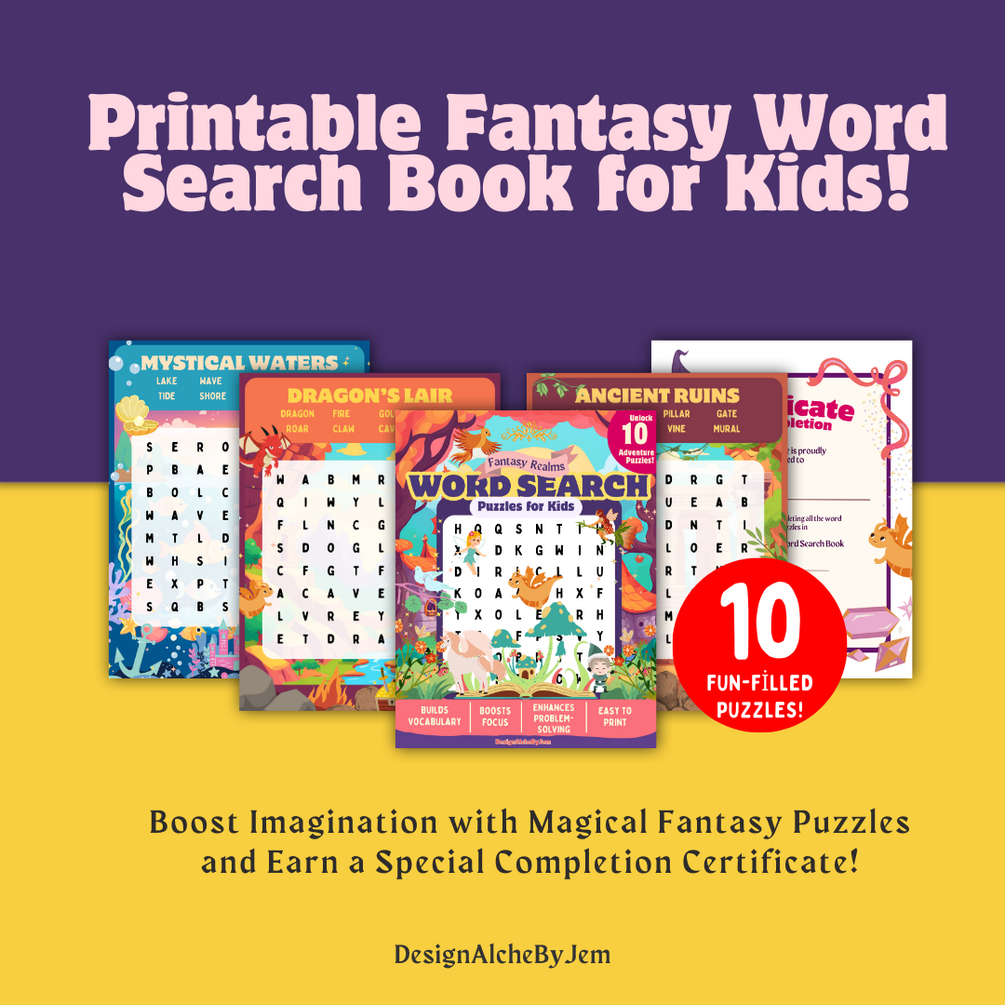Printable Fantasy Word Searches for Kids – Fun & Educational Puzzles ...